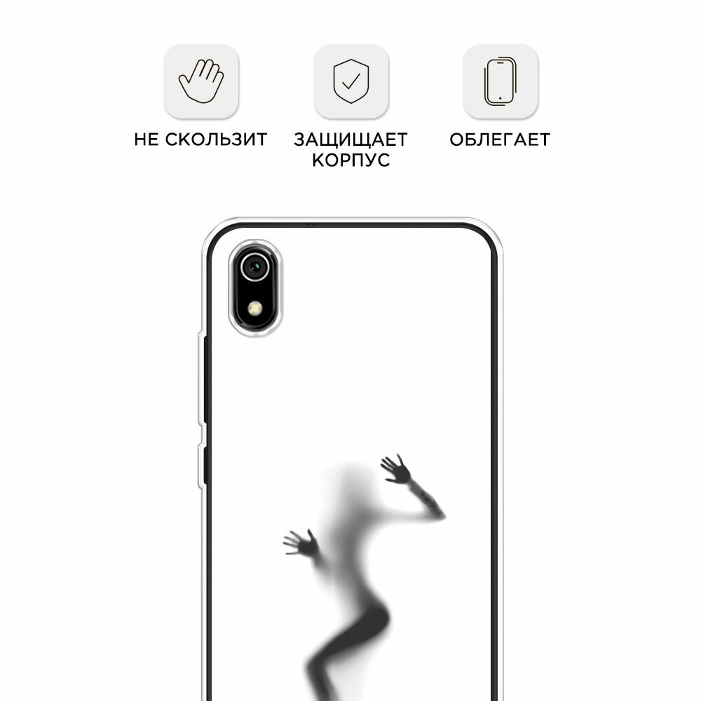 Чехол на Xiaomi Redmi 7A / Сяоми Редми 7А с принтом "Девушка в душе" — фото 1