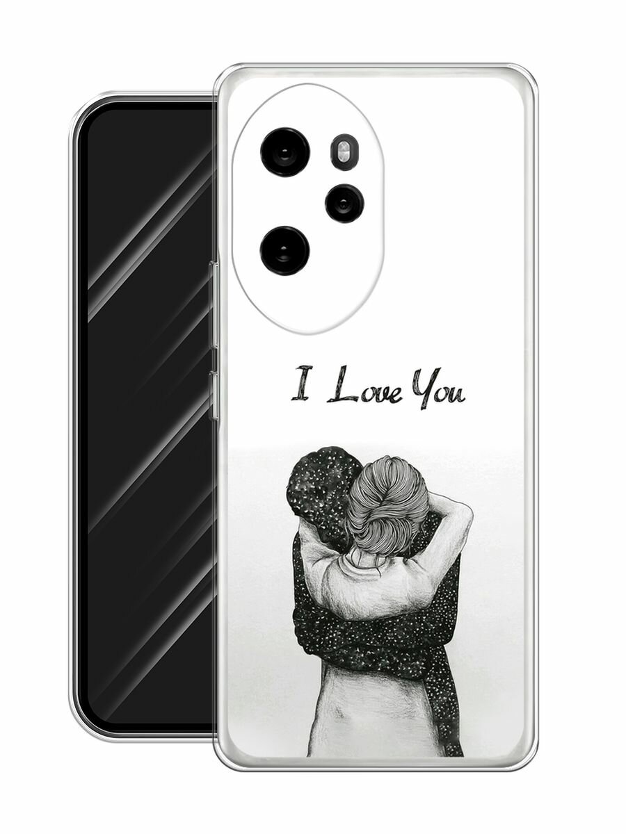 Чехол на Honor 100 Pro / Хонор 100 Про с принтом I love you 1 — фото 1