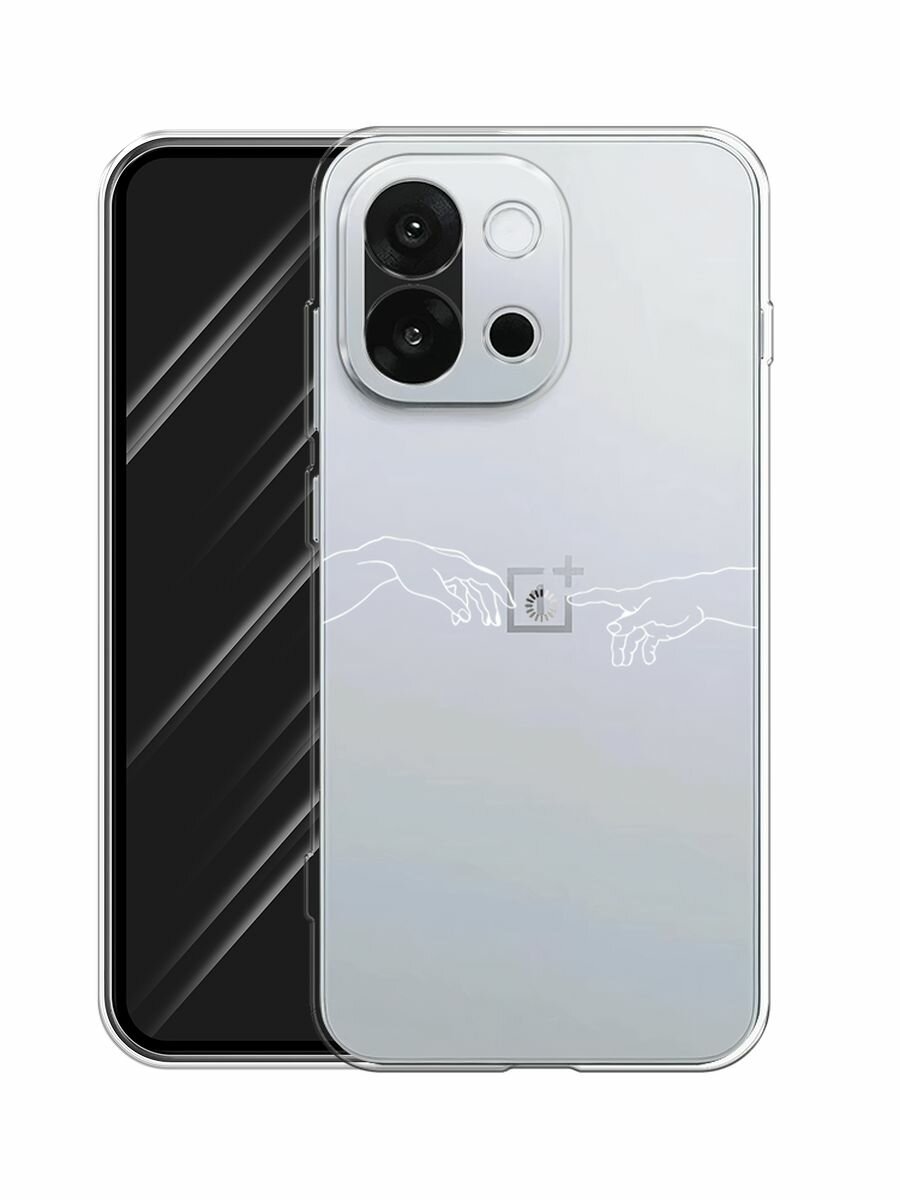 Чехол на OnePlus 13T / Ван Плас 13Т с принтом "Загрузка творения", прозрачный — фото 1