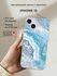 Чехол на Apple iPhone 15 / Айфон 15 с принтом "Нежно-голубой мрамор"