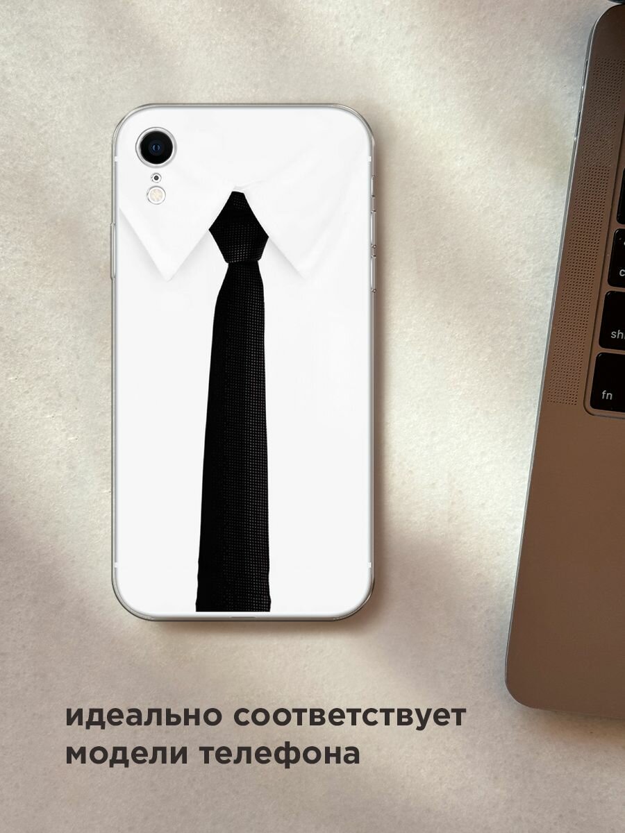 Силиконовый чехол на Apple iPhone XR / Айфон XR с принтом "Галстук" — фото 1