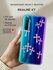 Чехол на Realme XT / Реалми XT с принтом "Розовые кресты", прозрачный