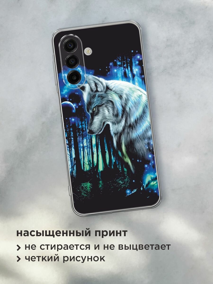 Чехол на Samsung Galaxy A17 / Самсунг А17 с принтом "Сказочный волк" — фото 1
