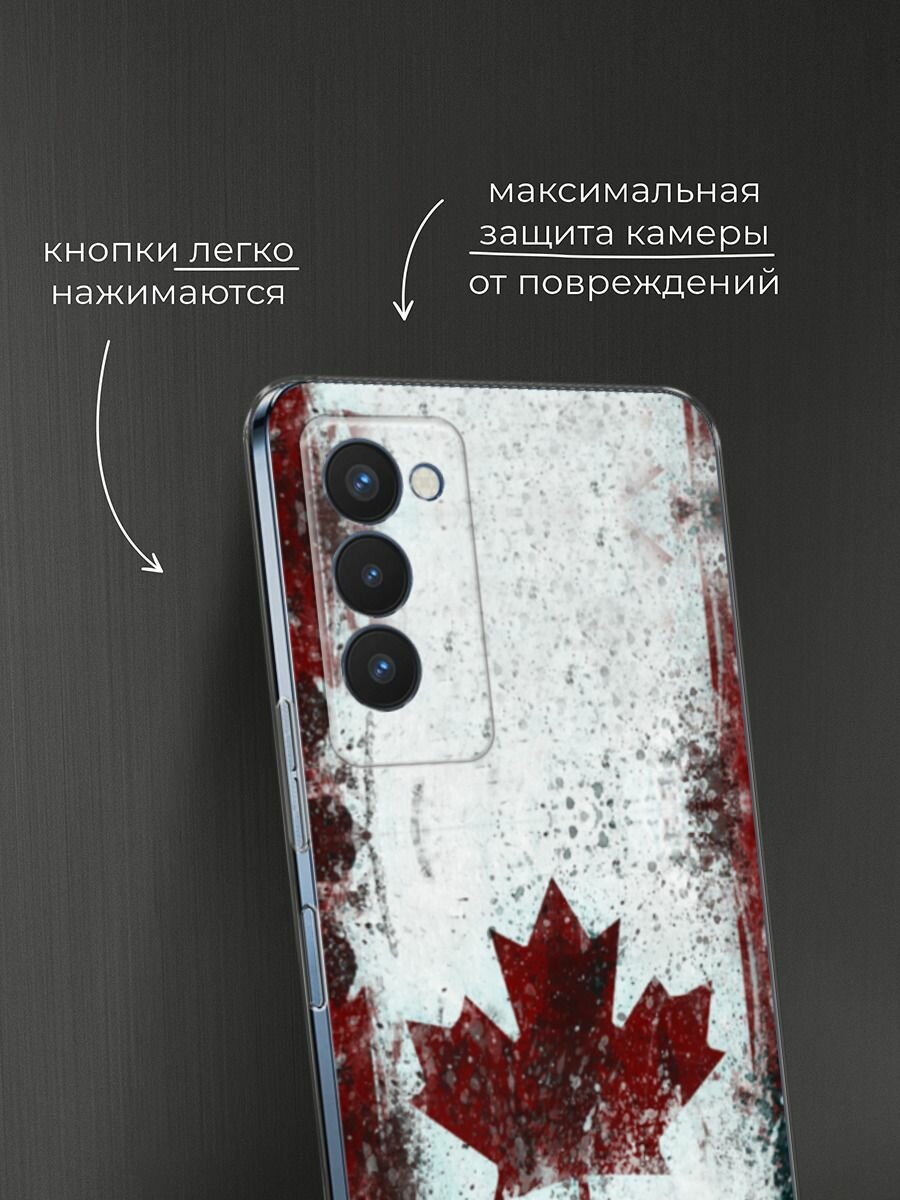 Чехол на Tecno Camon 18P / Техно Камон 18Р с принтом "Канада" — фото 1