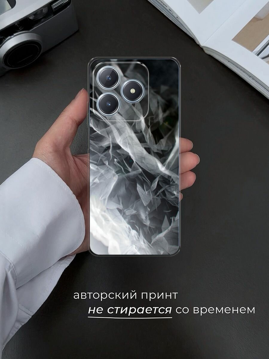 Силиконовый чехол на Realme C63 / Реалми С63 с принтом "Абстракция 9" — фото 1