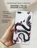 Чехол на Apple iPhone 7 Plus / Айфон 7 Плюс с принтом "Snake and butterflies 2"