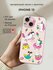 Чехол на Apple iPhone 15 / Айфон 15 с принтом "Единороги в отпуске", прозрачный
