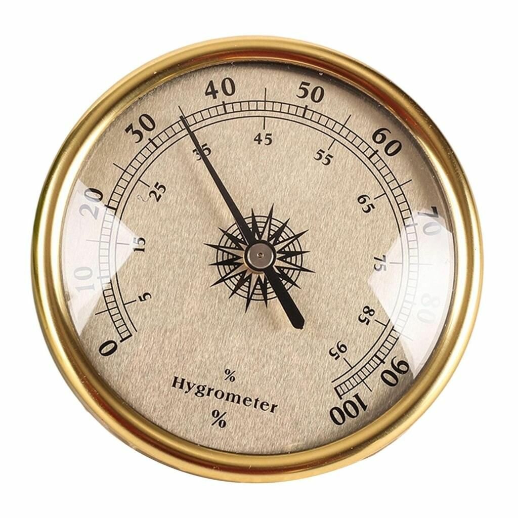 Барометр гигрометр термометр для рыбалки 72мм, Золото - Измеритель влажности