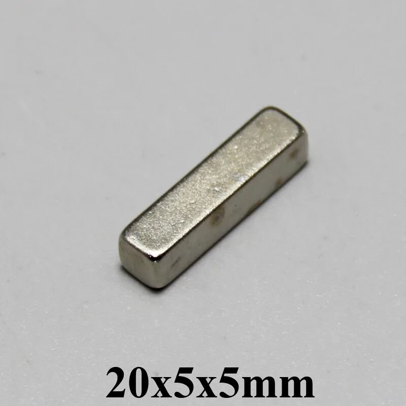 Магниты прямоугольные 20x5x5 мм, цвет: 10pcs