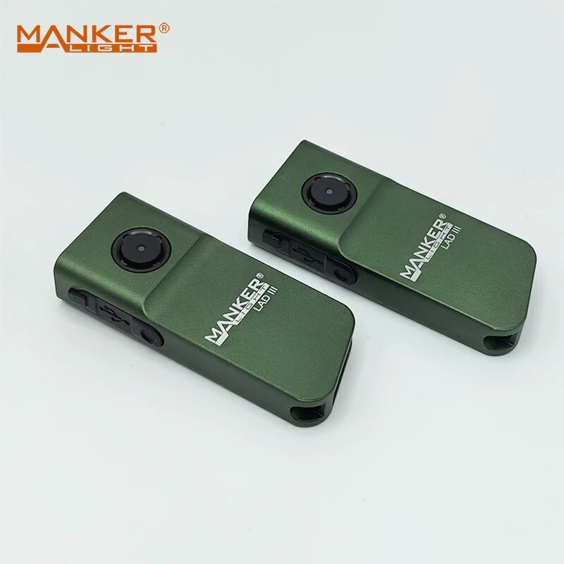 Фонарик EDC MANKERLIGHT LAD III с зарядкой по USB-C - LAD III Green NW