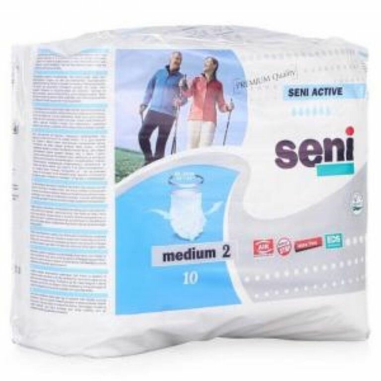 Подгузники-трусы для взрослых SENI впитывающие Active 2 Medium, 10 шт