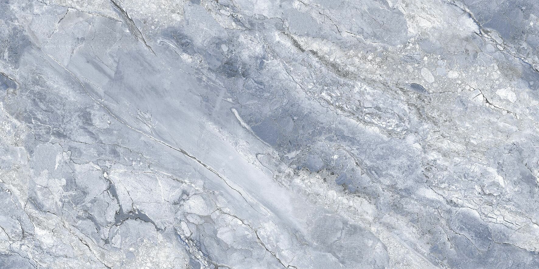 Ceradim Керамогранит Ocean Gorgeous Blue голубой полир 60x120 8,3 мм (цена за 1.44 м2)