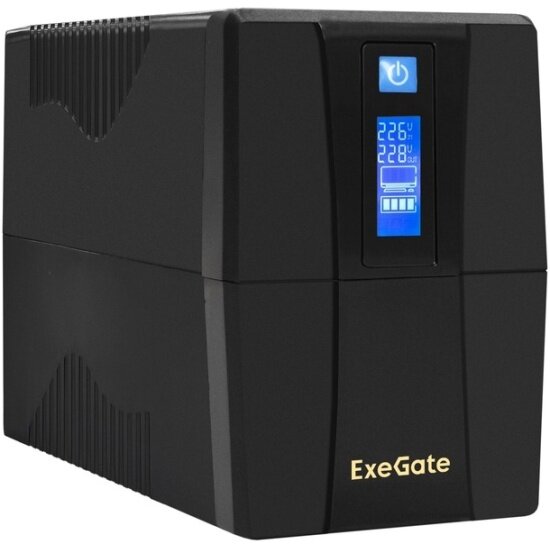 Источники бесперебойного питания Exegate Power Smart ULB-800. LCD. AVR.4C13 800VA/480W