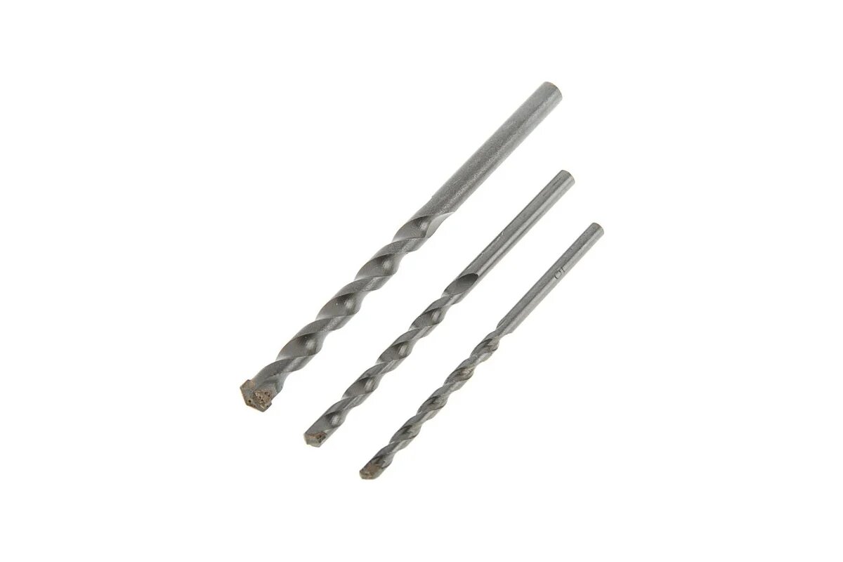 Набор сверл по бетону для перфораторов, ударное сверление, диаметры 4-10 мм, длина 100 мм