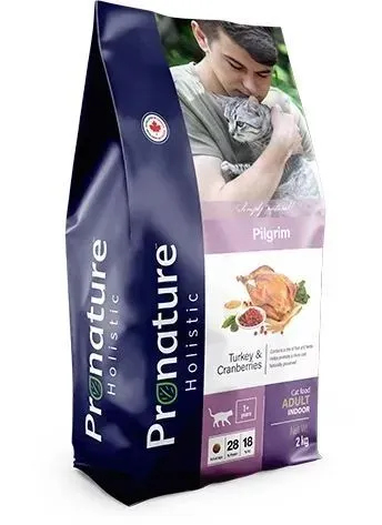 Сухой корм Pronature Holistic Pilgrim для кошек, индейка с клюквой 340г