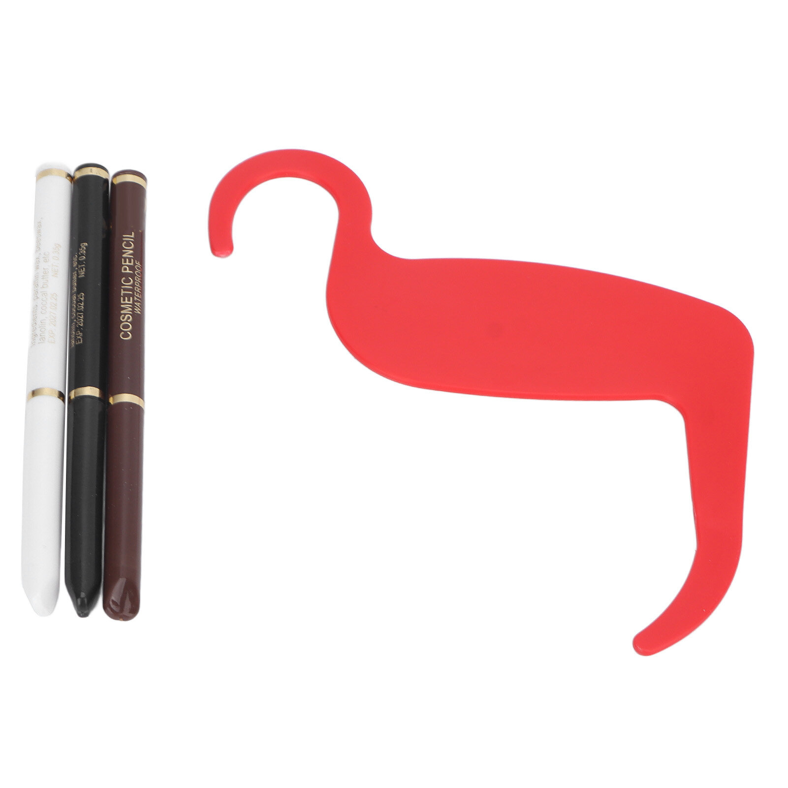 4 шт, инструмент для укладки бороды, 3 цвета, ручки, водонепроницаемый, долговечный набор для формирования бороды для мужчин