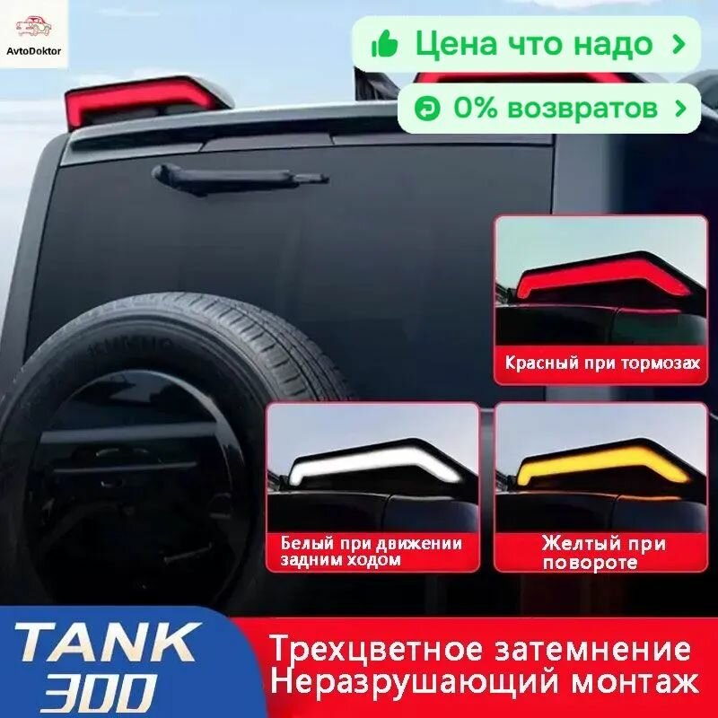 TANK Спойлер автомобиля, TANK 300 Спойлер автомобиля*2 мм, 2 шт.