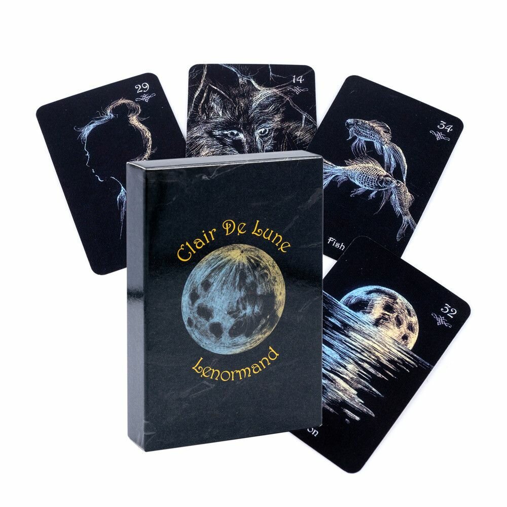 Clair de Lune Lenormand, Карточка Renault, 9x6X1.5CM, 40pcs