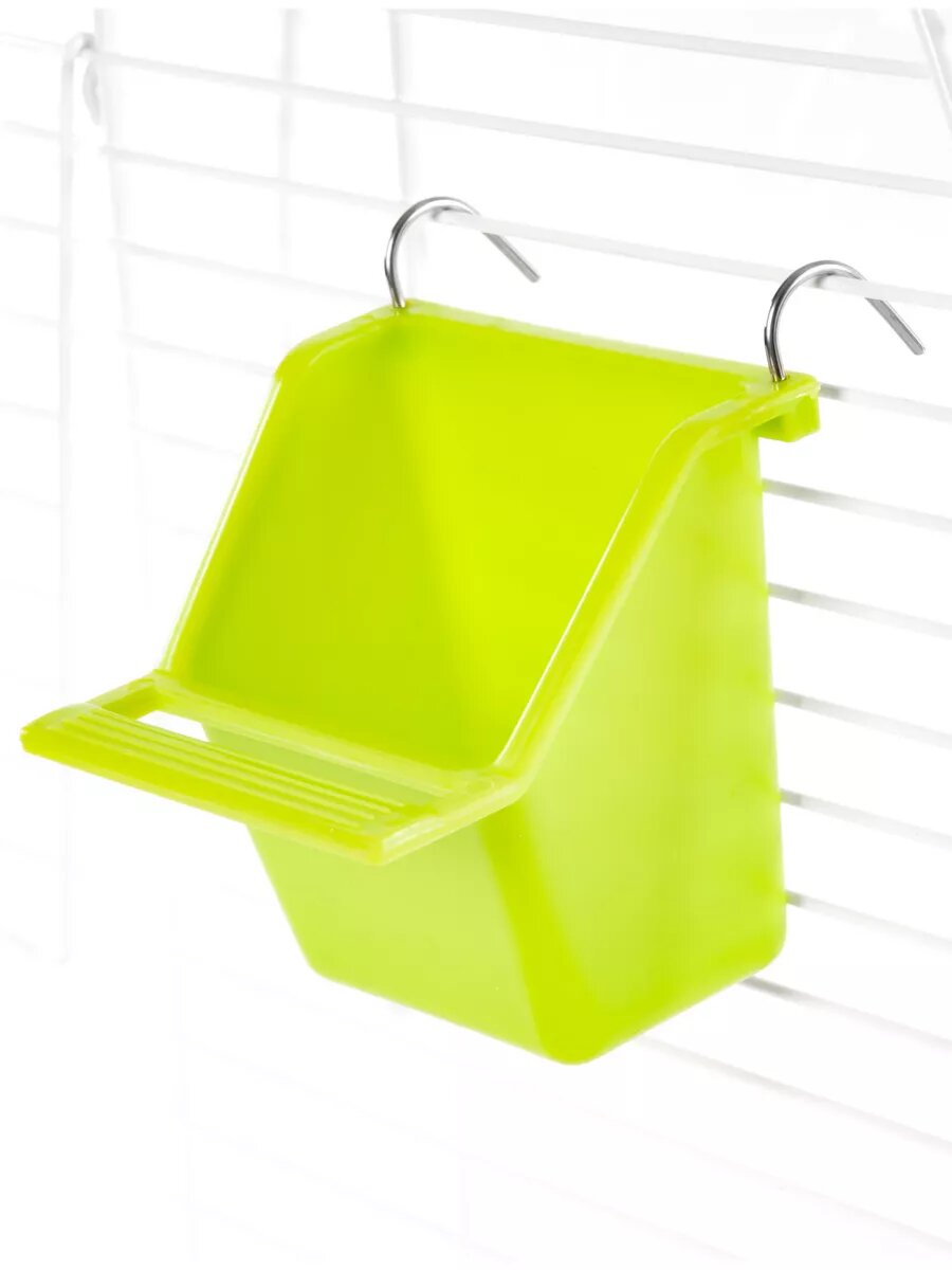 Кормушка для птиц внутренняя салатовая 7х7х7см