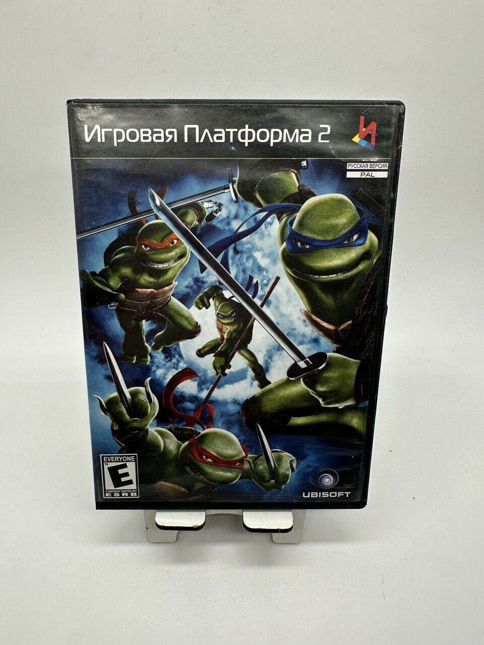 Диск с игрой Черепашки Ниндзя на PlayStation 2 прошитую