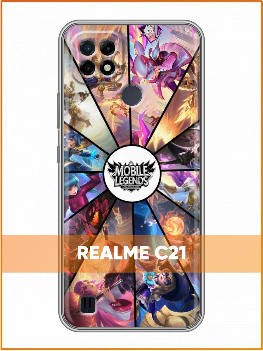 Чехол для Realme C21 с принтом для мальчиков Mobile Legends (Реалми С21)