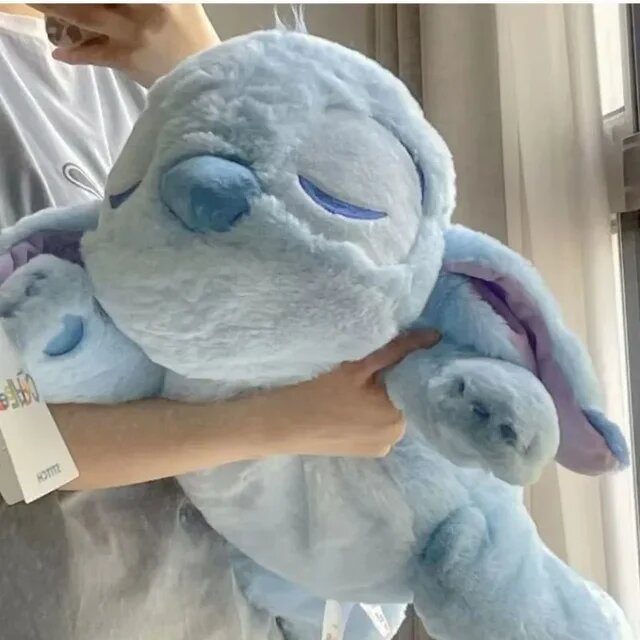 Мягкая игрушка Disney Kawaii Stitch, кукла-кошка, милый аниме-диванный сон, подушка для сна, декор комнаты, подарок на день рождения, Высота:70см