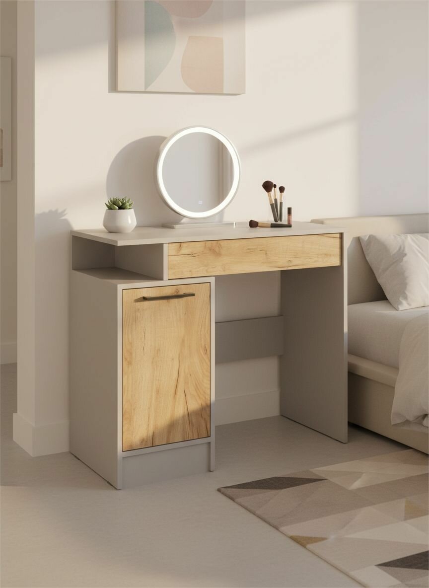 ARNIKA Стол косметический , Кашемир, Дуб крафт золотой