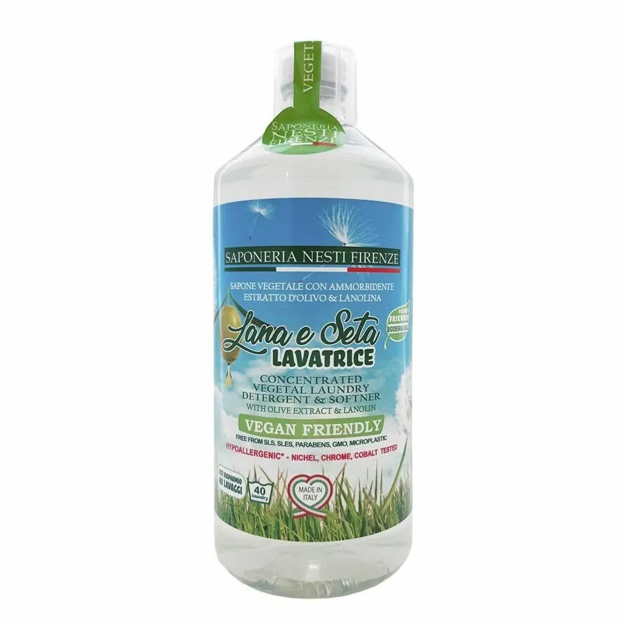 Nesti Dante - Lana & Seta with olive oil Laundry Жидкое хозяйственное мыло 1000 мл