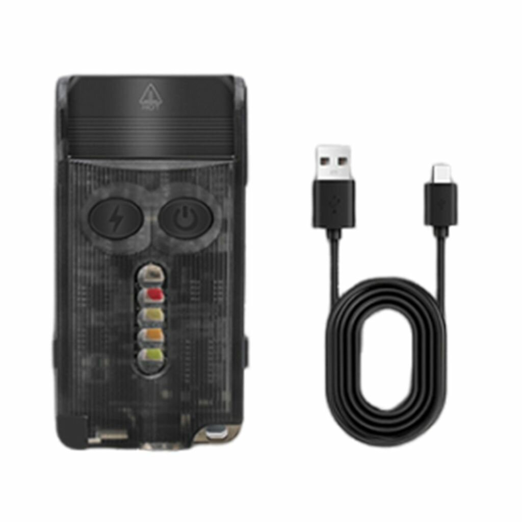 Фонарик strong light наружный аварийный фонарик для мобильного телефона v30-прозрачный черный