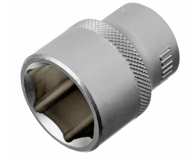 Головка торцевая удлиненная, 22 мм, 6-гранная, crv, под квадрат 1/2",// stels