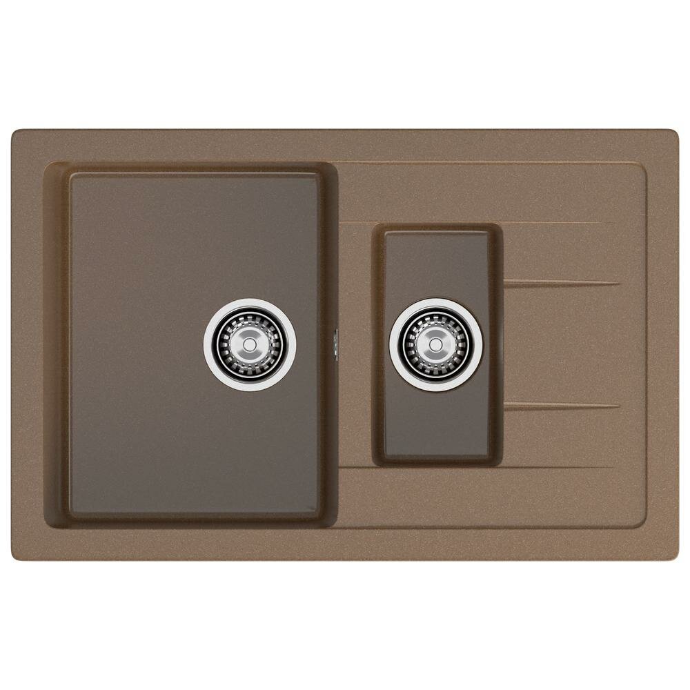 Кухонная мойка GranFest QUADRO 775KL, терракот