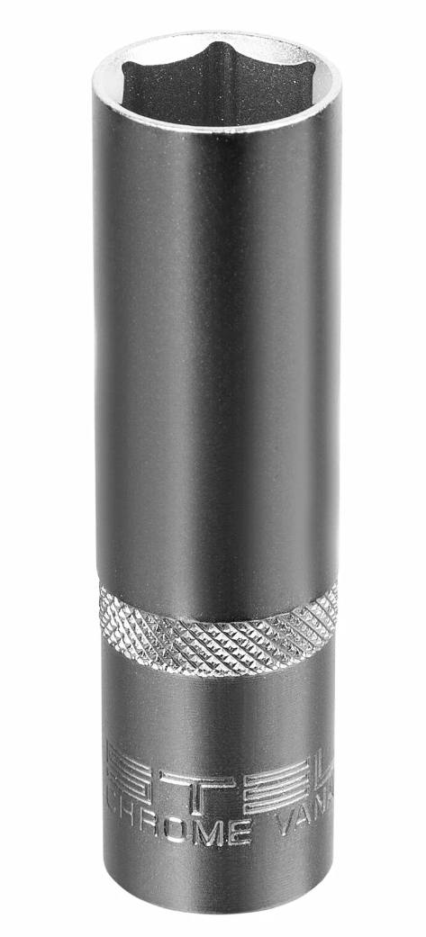 Головка торцевая удлиненная, 16 мм, 6-гранная, crv, под квадрат 1/2"// stels