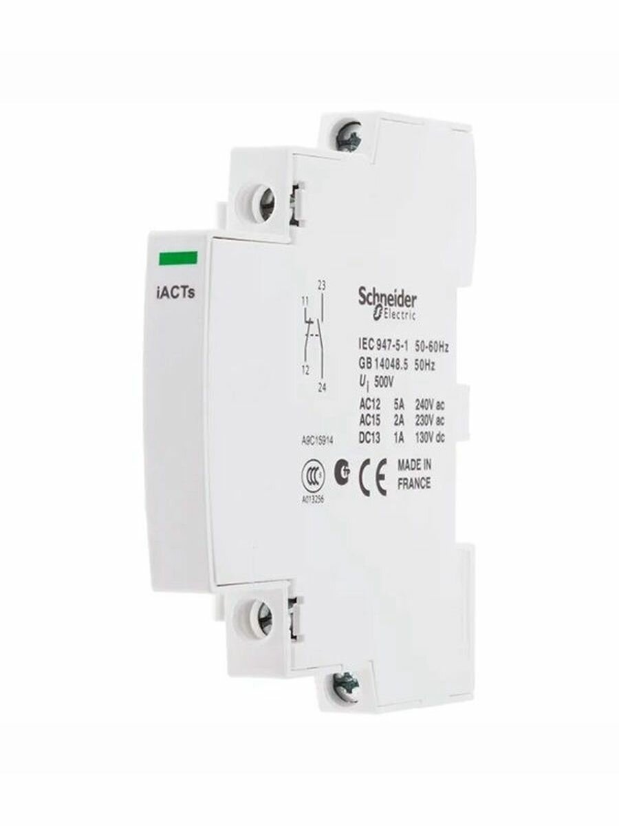 SE Acti 9 iACTs Доп. устройство сигнализации перекидной контакт, Schneider Electric, , A9C15915