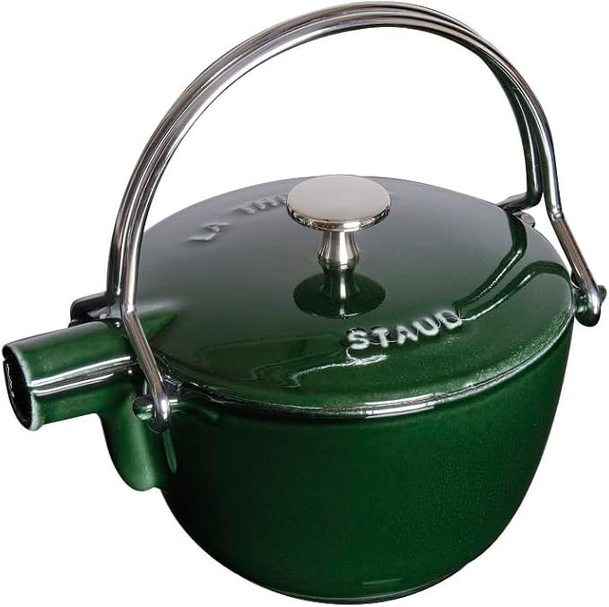 Заварочный чайник чугунный STAUB, 1,1 литр, цвет темно-зеленый, 1650085