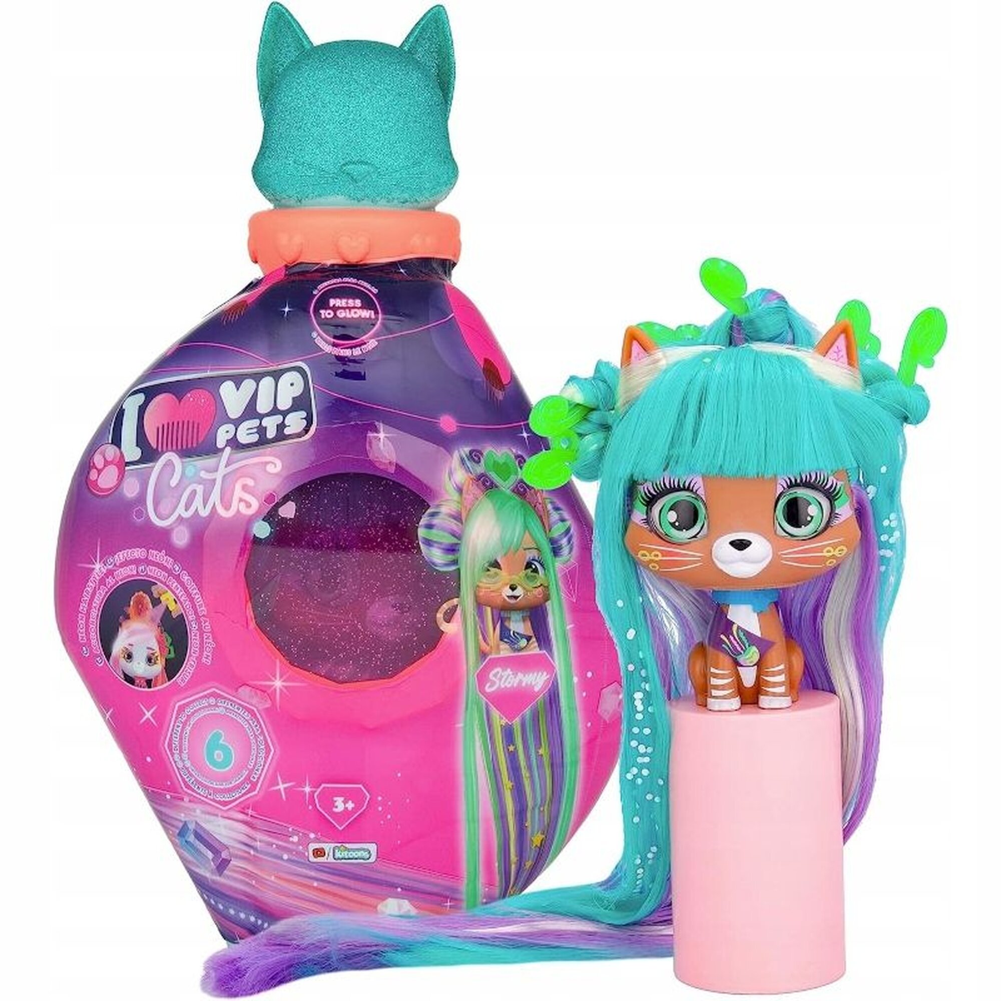 Кукла I love VIP Pets - CATS Кошечка Сторми с длинной шерстью для укладки - 714533