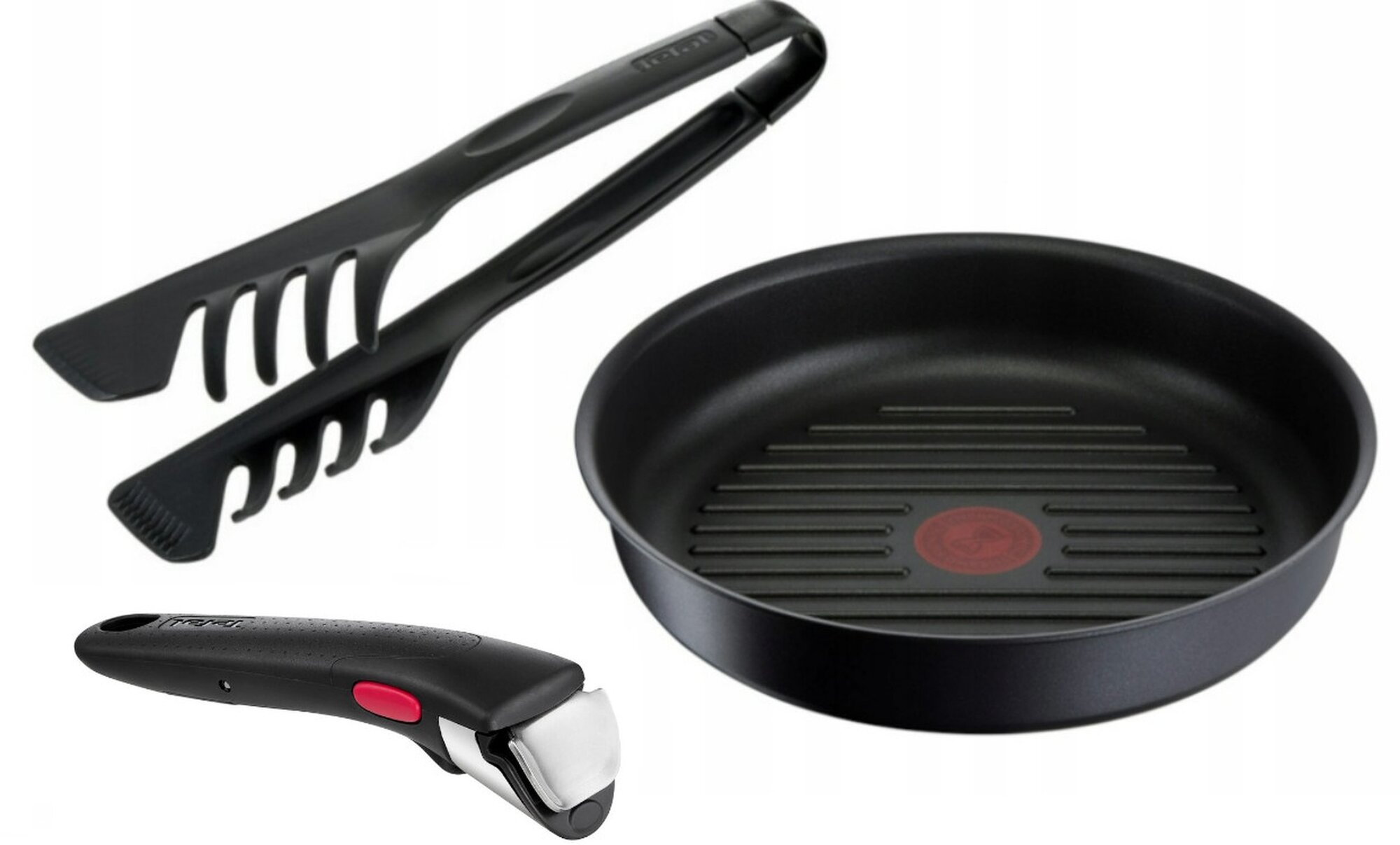 Сковорода-гриль Tefal Ingenio, титановое покрытие, съемная ручка, 26см