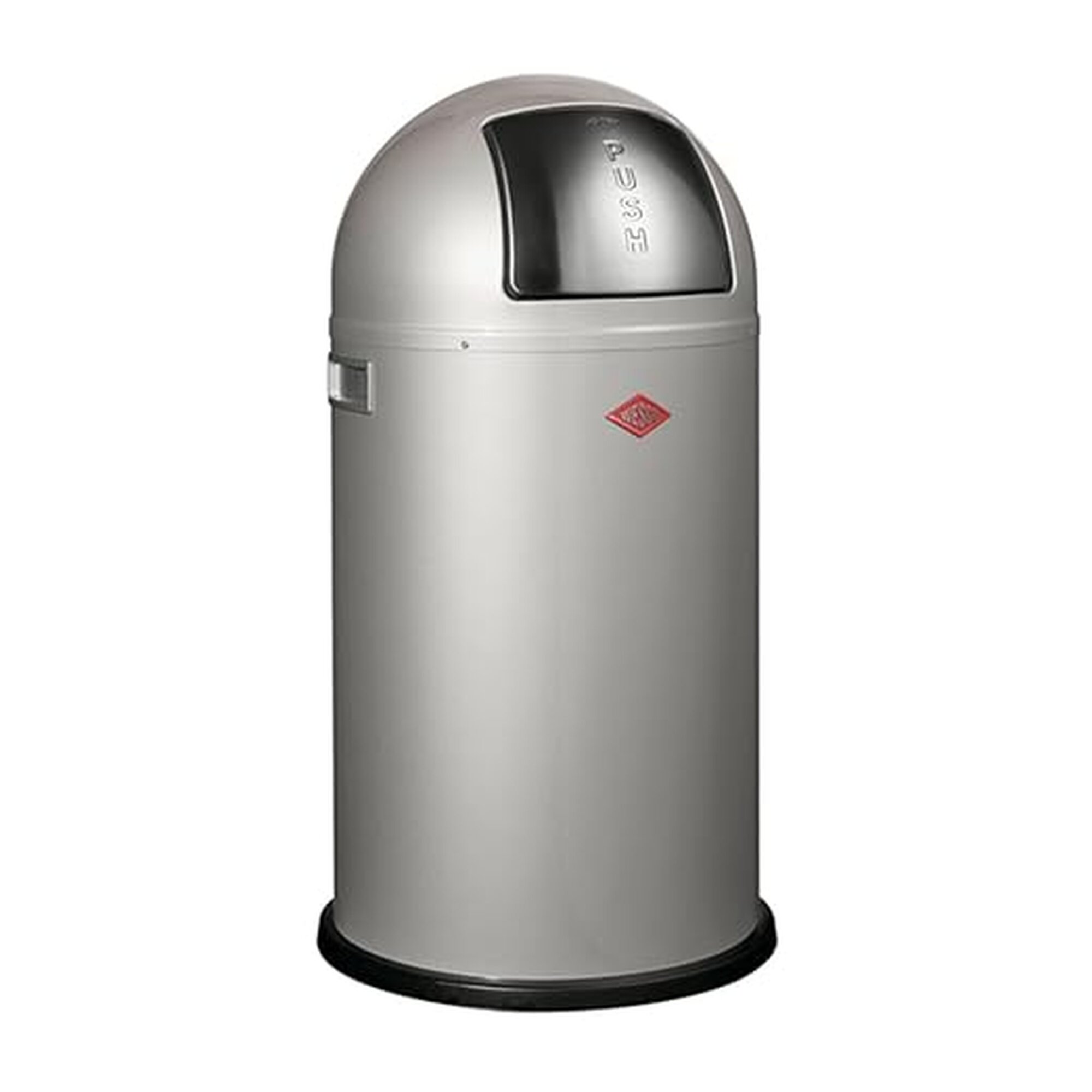 Мусорный контейнер WESCO Pushboy серого металлического цвета, 50 л