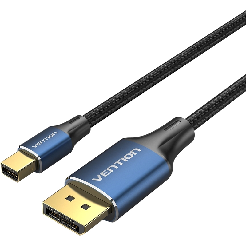 Vention Кабель-переходник DisplayPort1.4<->mini DisplayPort Vention HCFLG, позолоченные контакты (1.5м) (ret)