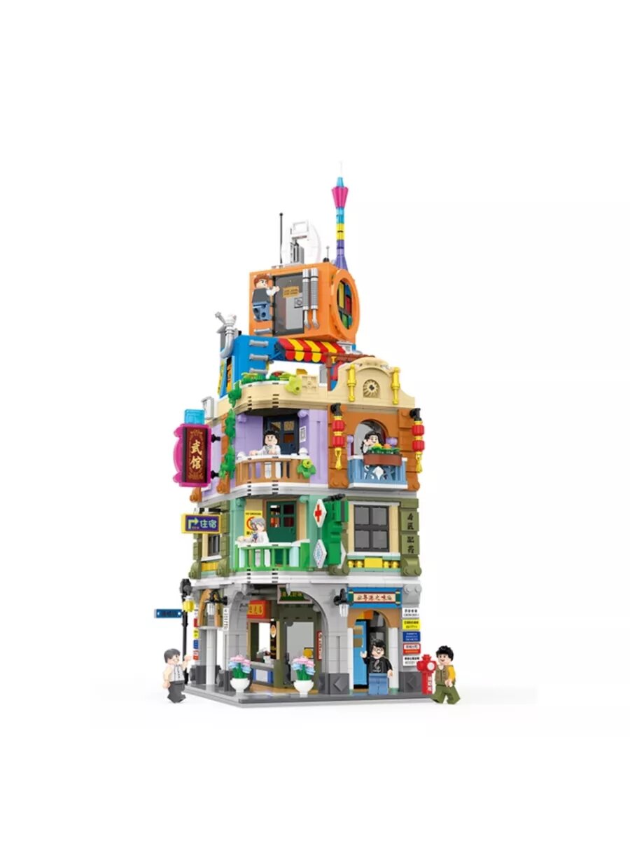 Конструктор Balody BA21038, дом на старой улице, 2323 детали