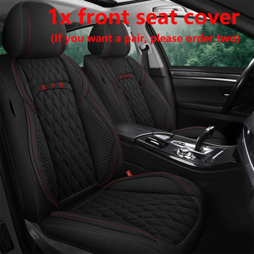 1 шт. льняные чехлы на передние и задние автомобильные сиденья для Mazda 3 2 6 Mazda CX3 CX4 CX5 CX30, полный комплект, универсальные внутренние автоаксессуары Black Front