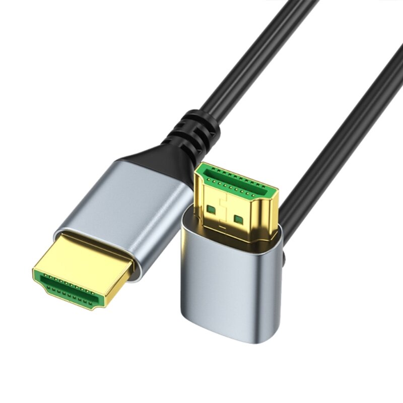 Видеокабель hdmi 8K-50 см-прямая головка к верхнему изгибу