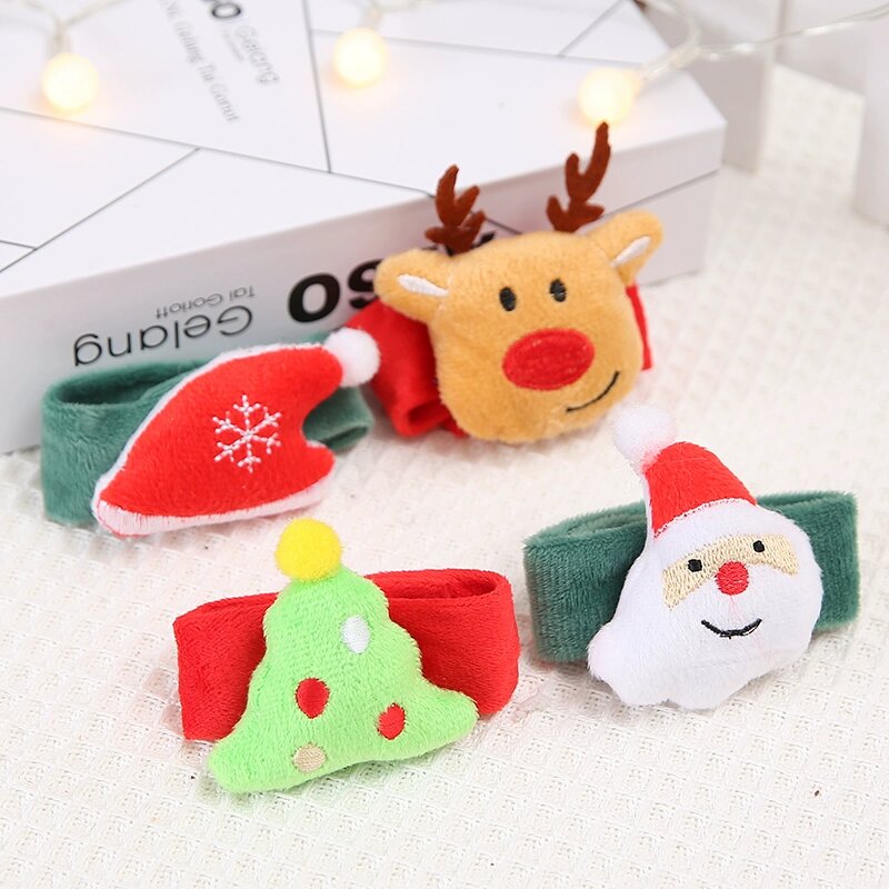 Браслет с рисунком елки — радостный праздничный аксессуар для рождественских вечеринок