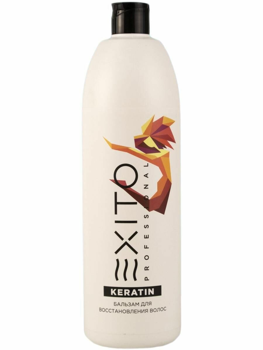 EXITO Бальзам для восстановления волос Keratin с кератином питательный 1000 мл