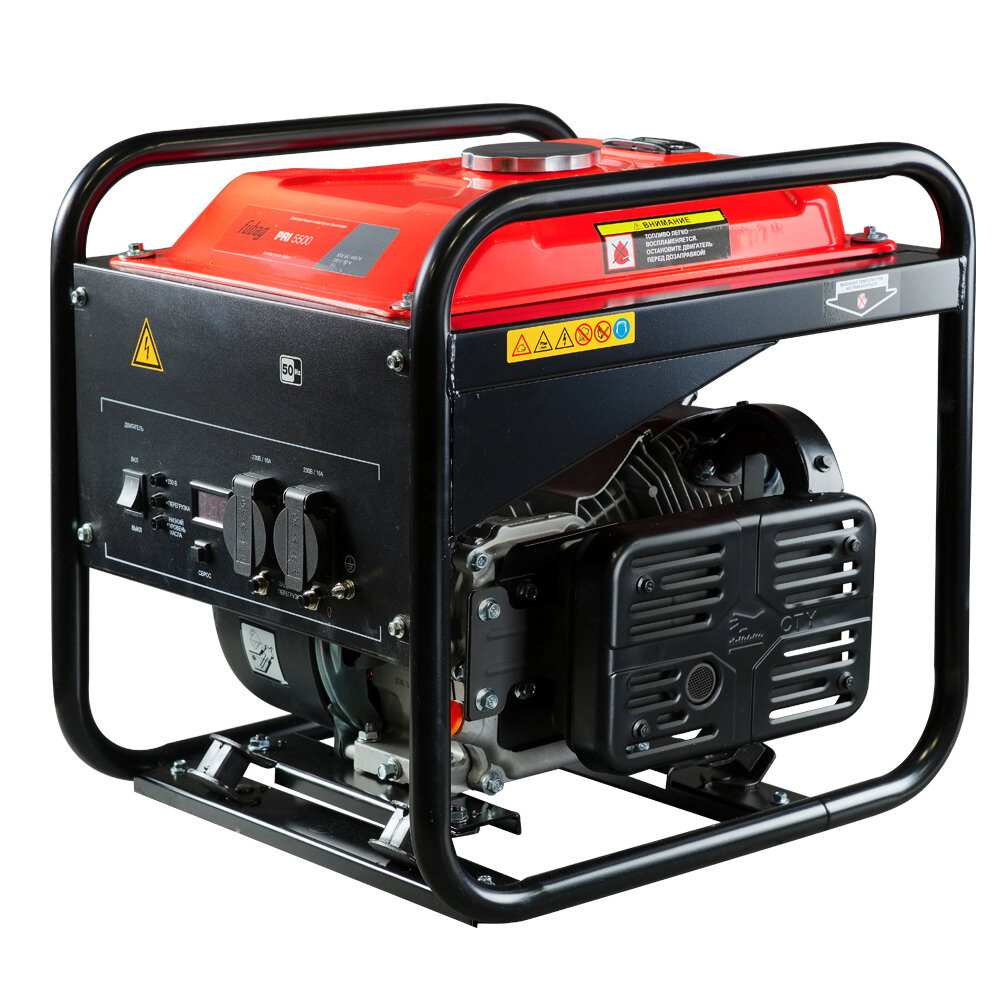 Генератор инверторный бензиновый FUBAG PRI 5500, AVR, 5 кВт, однофазный, 220 В