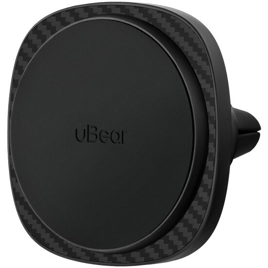 Беспроводное зарядное устройство Ubear Way Magnetic Car Mount, с поддержкой MagSafe, Qi2, кевлар, черный