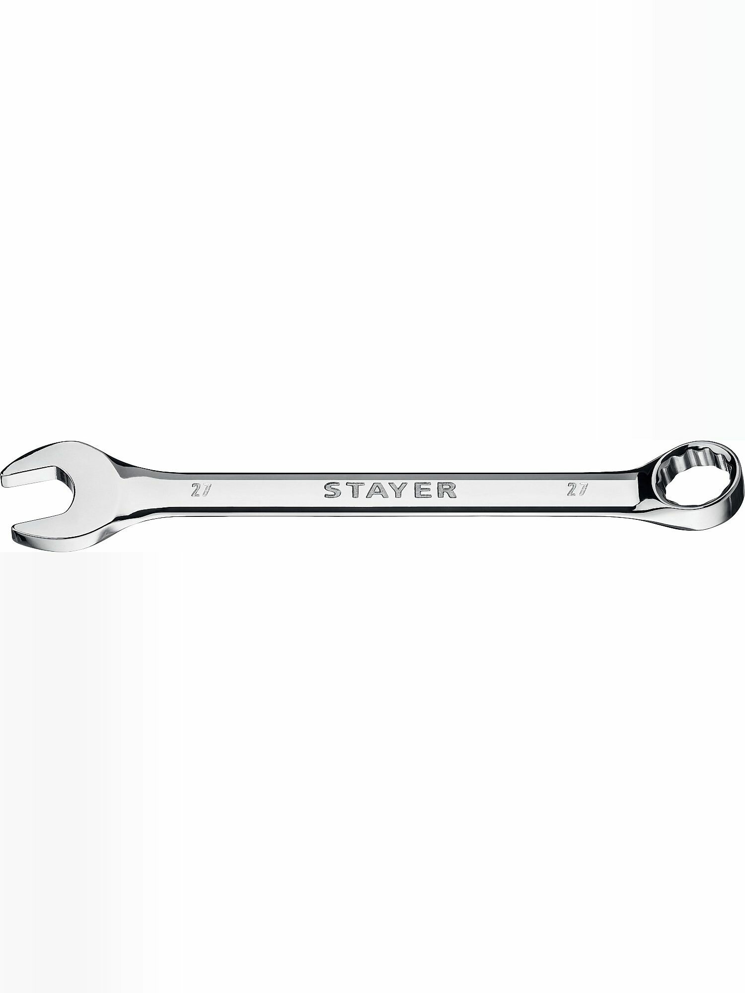 Гаечный ключ STAYER 27081-27_z01, комбинированный, Cr-V сталь, 27мм