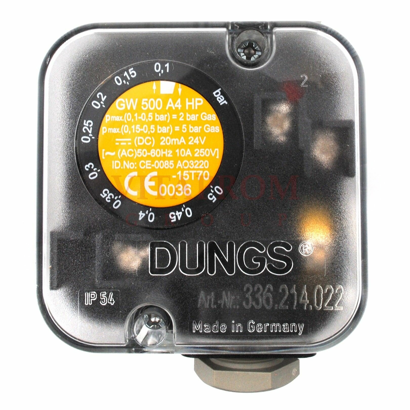 Датчик-реле давления Dungs GW500A4HP 254280
