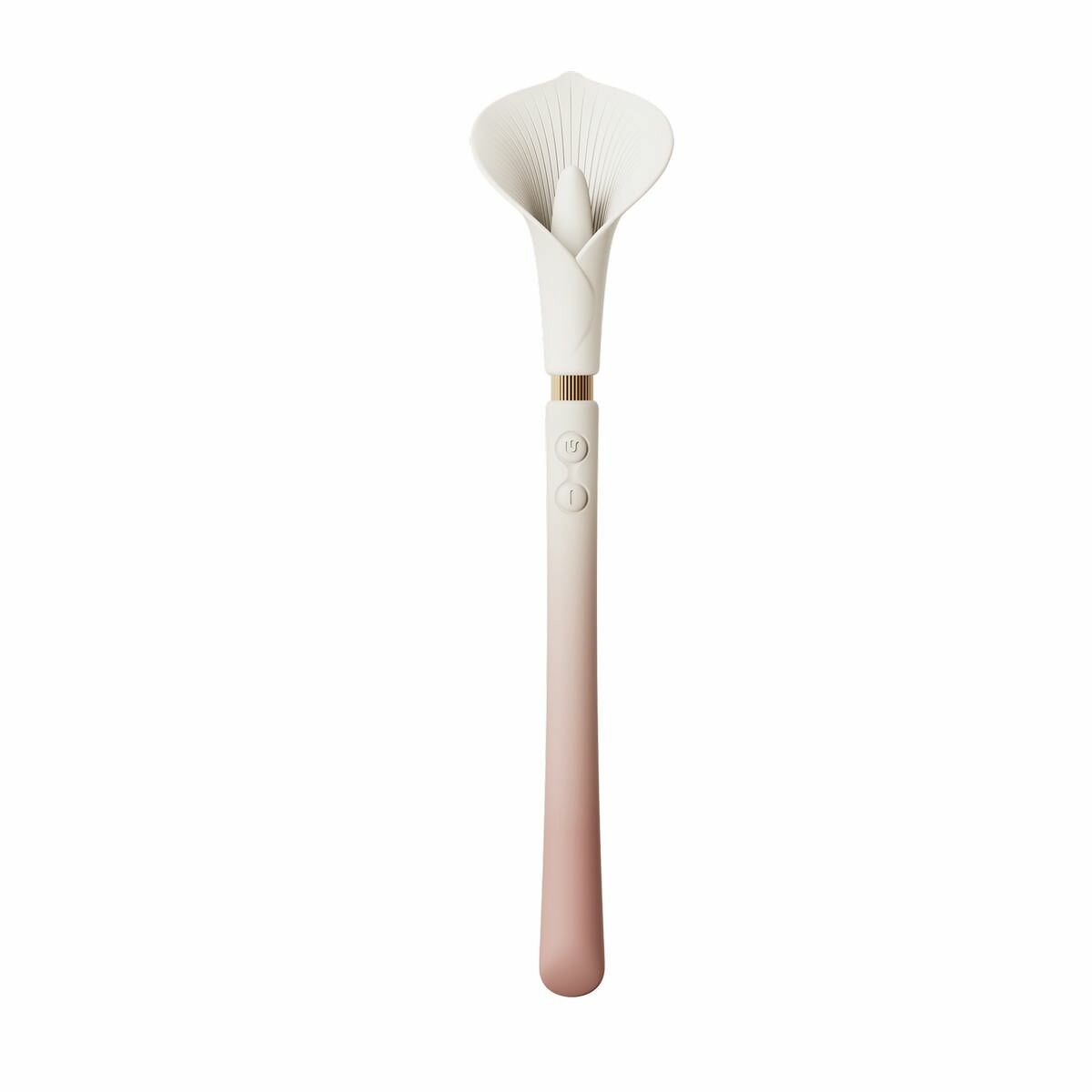 Розовый двусторонний вибромассажёр Calla