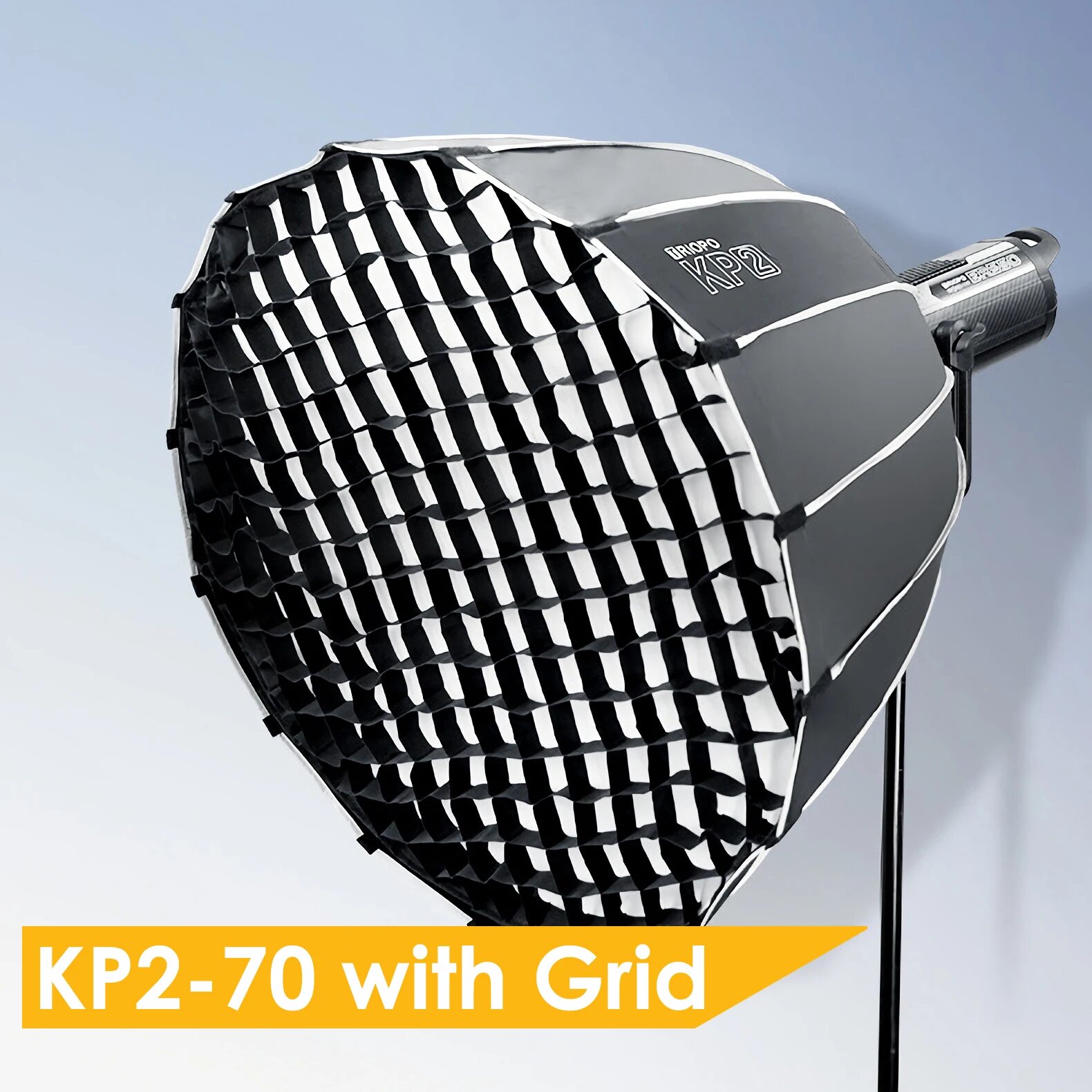 TRIOPO Шестигранный софтбокс 60/70/90/120 см для фотовспышек KP2-70 with Grid