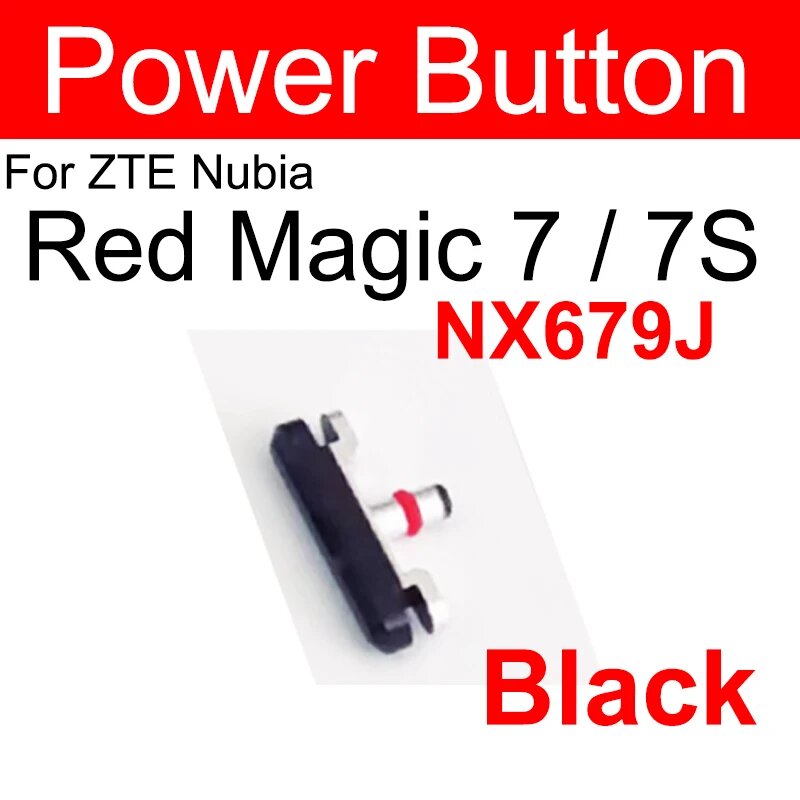 Кнопка Power для ZTE Nubia Red Magic 7/7S Black